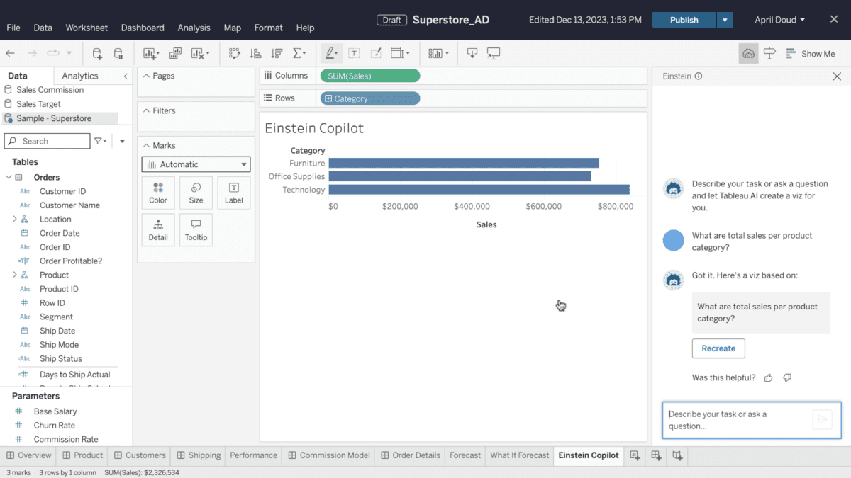 Tableau Einstein Copilot: Democratizing Analytics with Generative AI - SalesforceDevops.net